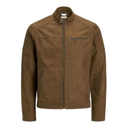 Jack & Jones Jack & Jones Kunstwildlederjacke in Cognac | Gr.: XS