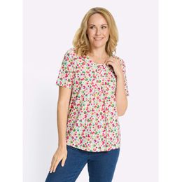 Sieh an! Kurzarm-Shirt in ecru-apfel-bedruckt | Gr.: 38