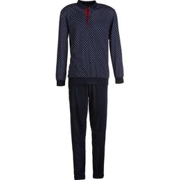 Erwin M&uuml;ller Erwin M&uuml;ller Single-Jersey Schlafanzug in marine | Gr.: 52