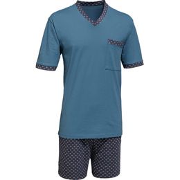Erwin M&uuml;ller Erwin M&uuml;ller Single-Jersey Shorty in blau | Gr.: 48