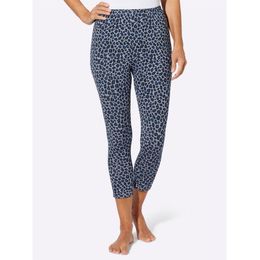 Sieh an! 7/8-Leggings in royalblau-bedruckt | Gr.: 52