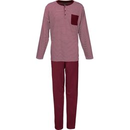 Erwin M&uuml;ller Erwin M&uuml;ller Single-Jersey Schlafanzug in rubin | Gr.: 52