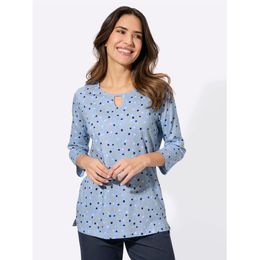 Sieh an! 3/4-Arm-Shirt in eisblau-bedruckt | Gr.: 48