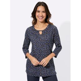 Sieh an! 3/4-Arm-Shirt in marine-bedruckt | Gr.: 44
