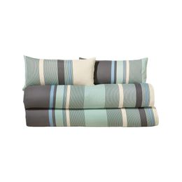 Erwin M&uuml;ller Erwin M&uuml;ller Mako-Single-Jersey Bettw&auml;sche Sparpaket 4-teilig in mint-grau | Gr.: 155 x 220 + 80 x 80 cm