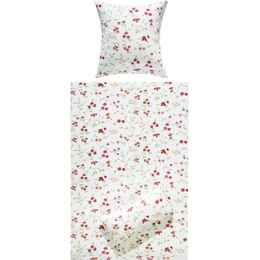 REDBEST Single-Jersey Bettwäsche in rot-rosé | Gr.: 135x200 cm (80x80 cm)