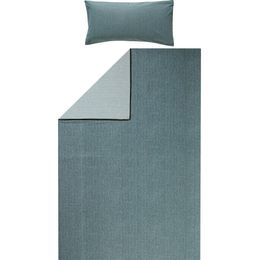 REDBEST Renforc&eacute; Wendebettw&auml;sche in petrol-salbei | Gr.: 135x200 cm (80x80 cm)