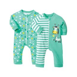 Erwin Müller Erwin Müller Interlock-Jersey Baby-Schlafanzug 2er-Pack in mint | Gr.: 62/68