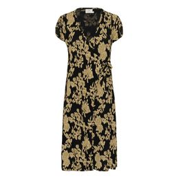 Kaffe Jerseykleid BPhelen Regular fit in Black/Big Yellow Flowers | Gr.: M