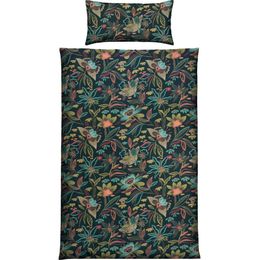 REDBEST Satin Bettw&auml;sche in oliv | Gr.: 135x200 cm (80x80 cm)