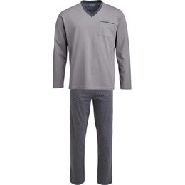 REDBEST Single-Jersey Schlafanzug in grau | Gr.: 54