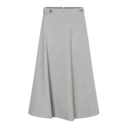 More & More More & More midilanger, melierter Glockenrock in silvergrey melange | Gr.: 42