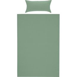 Erwin M&uuml;ller Erwin M&uuml;ller Edel Flanell Bettw&auml;sche N&ouml;rdlingen in jade | Gr.: 155x220 cm (40x80 cm)