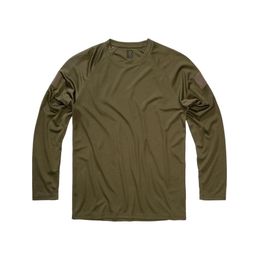 Brandit Longsleeve "Quick Dry Shirt Longsleeve" in Grün | Gr.: L