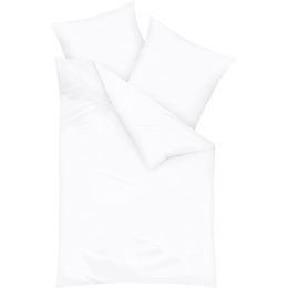 Kaeppel Mako-Satin Bettw&auml;sche in wei&szlig; | Gr.: 135x200 cm (80x80 cm)