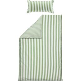 Erwin M&uuml;ller Erwin M&uuml;ller Mako-Single-Jersey Wendebettw&auml;sche in jade-wei&szlig; | Gr.: 135x200 cm + 40x80 cm
