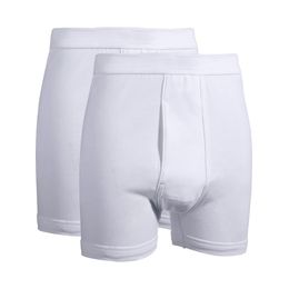 Erwin M&uuml;ller Erwin M&uuml;ller Baumwolle, Feinripp Schl&uuml;pfer 2er-Pack in weiss | Gr.: 7