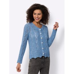 Heine Strickjacke in mittelblau | Gr.: 46