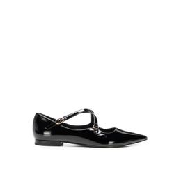 Wittchen Ballerinas aus Lackkunstleder mit spitzer Kappe in Black | Gr.: 37