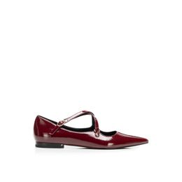 Wittchen Ballerinas aus Lackkunstleder mit spitzer Kappe in Dark red | Gr.: 39