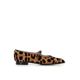 Wittchen Ballerinas aus Wildleder mit Leopardenmuster in Multicolor | Gr.: 38-dot-5