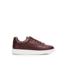 Wittchen Damen-Sneaker aus Leder mit Plateau in Dark red | Gr.: 41