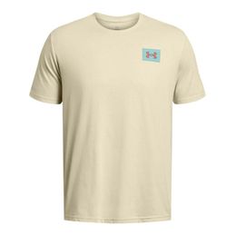 Under Armour T-Shirt "Ua Color Block Logo Lc" in Braun | Gr.: XL