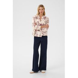 PART TWO Kurzarm-Bluse NatalePW Oversize fit in Tawny Port Botanical Print | Gr.: 36