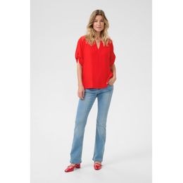 Cream Kurzarm-Bluse CRVenta Regular fit in High Risk Red | Gr.: 38