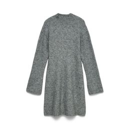 V&eacute;ro Moda Vero Moda Strickkleid in Medium Grey Melange | Gr.: L