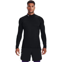 Under Armour Longsleeve "ColdGear Fitted Mock" in Schwarz | Gr.: XL
