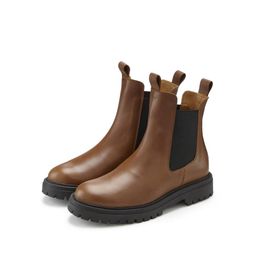 ELBSAND Stiefelette in camel/schwarz | Gr.: 39