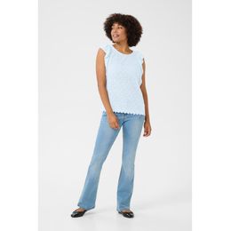 Cream &Auml;rmellose Bluse CRYsa Regular fit in Cashmere Blue | Gr.: M
