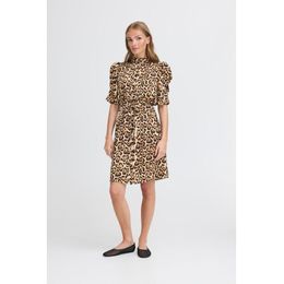 Ichi Kleid IHNIMA in Brown Leopard aop | Gr.: 40