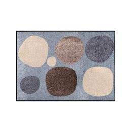Salonloewe Fu&szlig;matte in grau-beige | Gr.: 75 x 120 cm