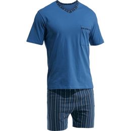Erwin M&uuml;ller Erwin M&uuml;ller Single-Jersey Shorty in blau/marine | Gr.: 48