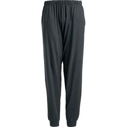 REDBEST Single-Jersey Hose, lang mit B&uuml;ndchen in anthrazit meliert | Gr.: 58