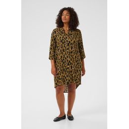 Kaffe curve Kleid KCmolly Loose fit in Brown Leopard Print | Gr.: 52