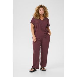 Kaffe curve Kurzarm-Bluse KCmille Loose fit in Fudge | Gr.: 50