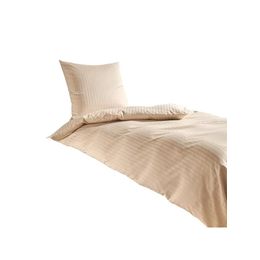 Traumschlaf Bettwäsche Pure in beige | Gr.: 135 x 200 + 80 x 80 cm
