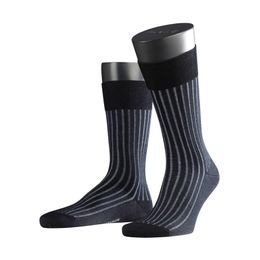 Falke Socken Shadow in Anthra/hellblau gestreift | Gr.: 41/42