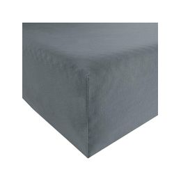 Estella Single-Jersey Spannbettlaken in graphit | Gr.: 90x190 cm - 100x200 cm