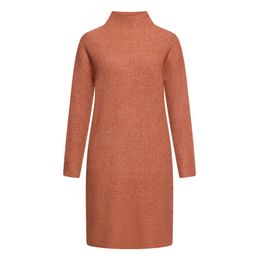 Cartoon Strickkleid mit Stehkragen in terra cotta | Gr.: 40