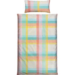 REDBEST Seersucker Bettw&auml;sche Mix & Match in bunt | Gr.: 135x200 cm (80x80 cm)