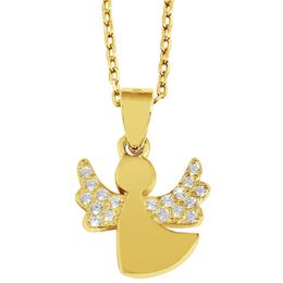 Adelia&acute;s Kettenanh&auml;nger ADELIA&acute;S "Neuheit 2025 - stylischer Engel Anh&auml;nger aus 925 Sterling Silber", gold, Schmuckanh&auml;nger, Damen, Silber 925 (Sterlingsilber), Kettenanh&auml;nger