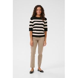 Culture Strickpullover CUsabi Relaxed fit in Black/Whitecap Stripe | Gr.: XS