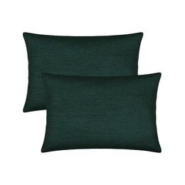 Erwin M&uuml;ller Erwin M&uuml;ller Jacquard Kissenh&uuml;lle 2er-Pack York in petrol | Gr.: 30 x 50 cm