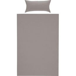 Erwin M&uuml;ller Erwin M&uuml;ller Edel Flanell Bettw&auml;sche N&ouml;rdlingen in silber | Gr.: 155x200 cm (40x80 cm)