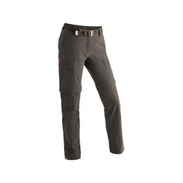 Maier Sports Zip-Hose Inara Slim in Braun | Gr.: 34
