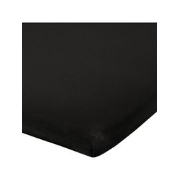 Erwin M&uuml;ller Erwin M&uuml;ller Single-Jersey Topper-Spannbettlaken Freising in schwarz | Gr.: 120x200 cm - 130x220 cm